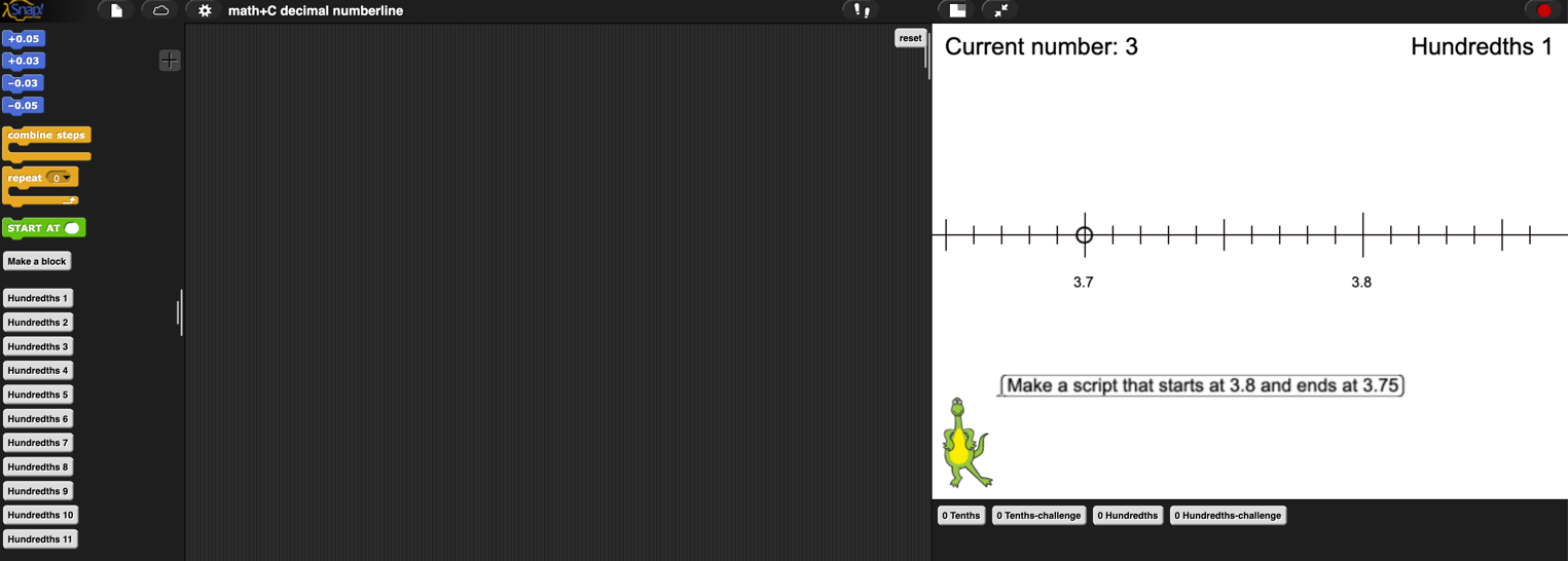 Decimal Number Line – Elementary Math